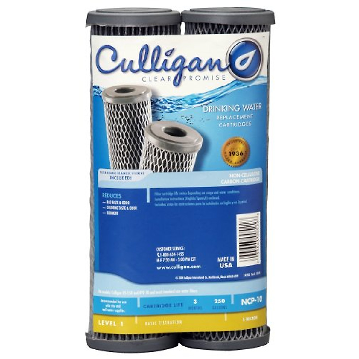 Culligan NCP-10 Drinking Water and General Use Replacement Cartridge 2-pack