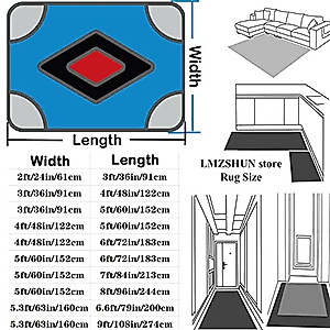 Modern Abstract Black and White Zebra Area Rug, Zebra Striped Animal Print Rugs, Soft Non Slip Machine Washable Carpet for Living Room Bedroom Study Kitchen Home Decor, 4x6ft