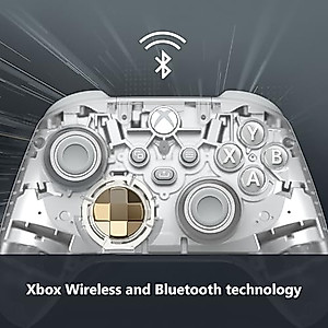 Xbox Special Edition Wireless Gaming Controller – Ghost Cipher Series X|S, One, Windows PC, Android, and iOS