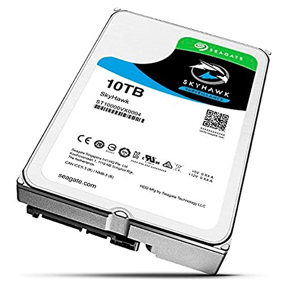 Seagate SkyHawk 10TB Surveillance Hard Drive - SATA 6Gb/s 256MB Cache 3.5-Inch Internal Drive (ST10000VX0004)