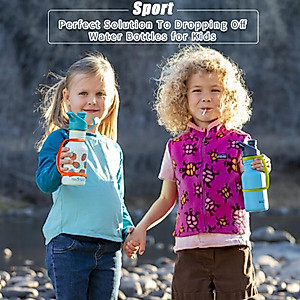 Windspeed Water Bottle Carrier Grip for Outdoor,Soft Band Holder Strap Makes Any Bottle Handheld,Water Bottle Bands for Bike, Gym or Jogging 4 Pack