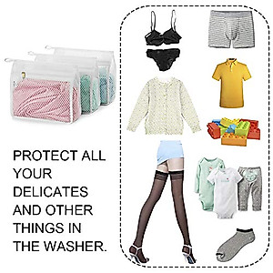 Tenrai 3 Pack Delicates Honeycomb Mesh Laundry Bag, With YKK Zipper, Lingerie, Hosiery, Socks, Bra, Baby Products, Fine Knitwear Mesh Wash Bags (3 X-Small)