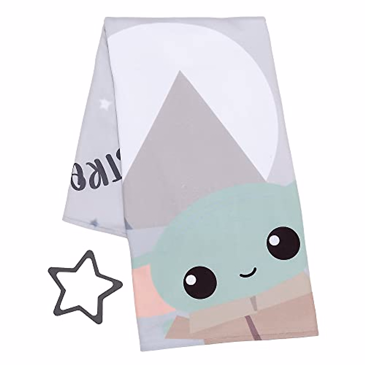 Lambs & Ivy Star Wars The Child/Grogu/Baby Yoda Fleece Milestone Blanket w/Star