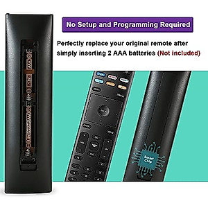 (Pack of 2) Vizio Smart TV Remote Control Replacement, Vizio Remote Control for Smart TV fit for Vizio LED LCD Ultra 4K TVs, Vizio Universal Remote XRT136 with Netflix Amazon VUDU Shortcut Buttons