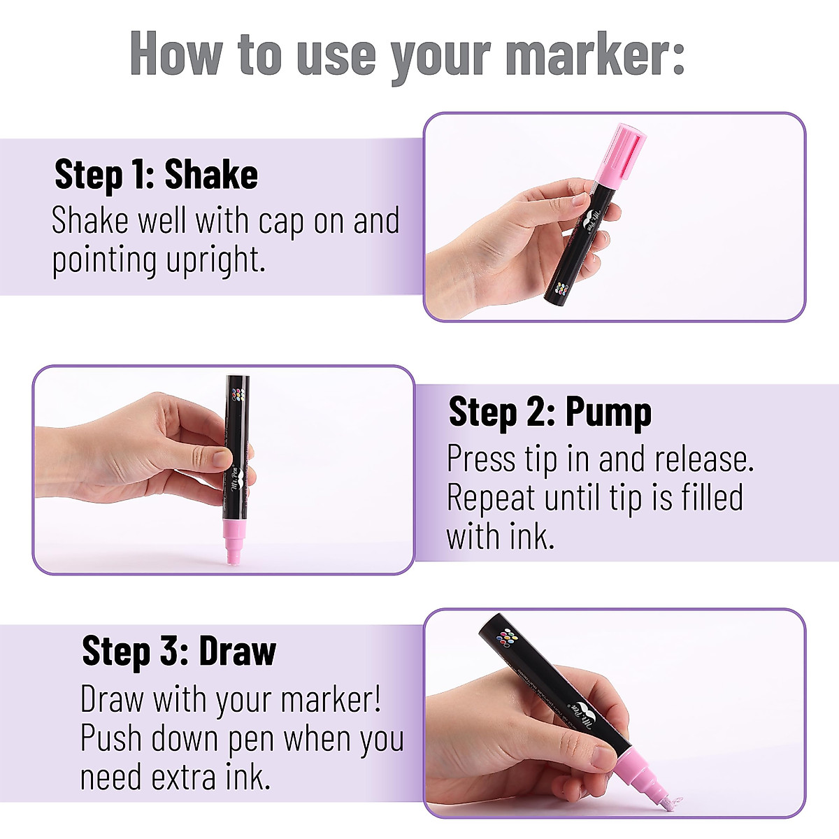 Mr. Pen- Chalk Markers, 6 Pack, Pastel Colors, 8 Labels, Chalkboard Markers, Liquid Chalk Markers, Chalk Markers for Chalkboard, Chalk Pens, Chalk Marker, Glass Markers, Liquid Chalk Markers Erasable