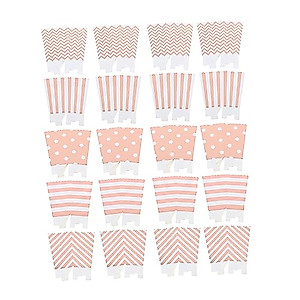 ULTECHNOVO 30pcs Popcorn Popcorn Boxes Popcorn Box Disposable Containers Paper Boxes for Food Mini Treat Boxes Snack Paper Box Sandwich Paper Cups Cardboard Popcorn Boxes Paper Storage Box