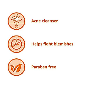 Amazon Basics Daily Acne Control Cleanser, Maximum Strength 10% Benzoyl Peroxide Acne Medication, 5 Fluid Ounces, Pack of 1