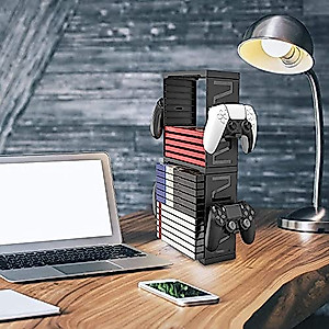 Game Disk Rack/Headset Hanger and Controller Organizer Stand Universal Multifunctional Storage Bracket