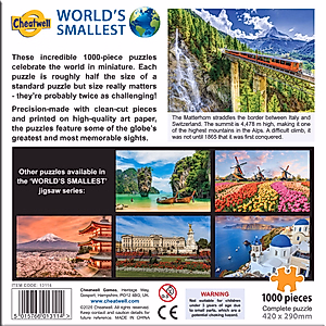 Cheatwell Games World's Smallest 1000 Piece Puzzle Matterhorn