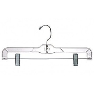 Only Hangers 14" Clear Pant/Skirt, Pack of 50