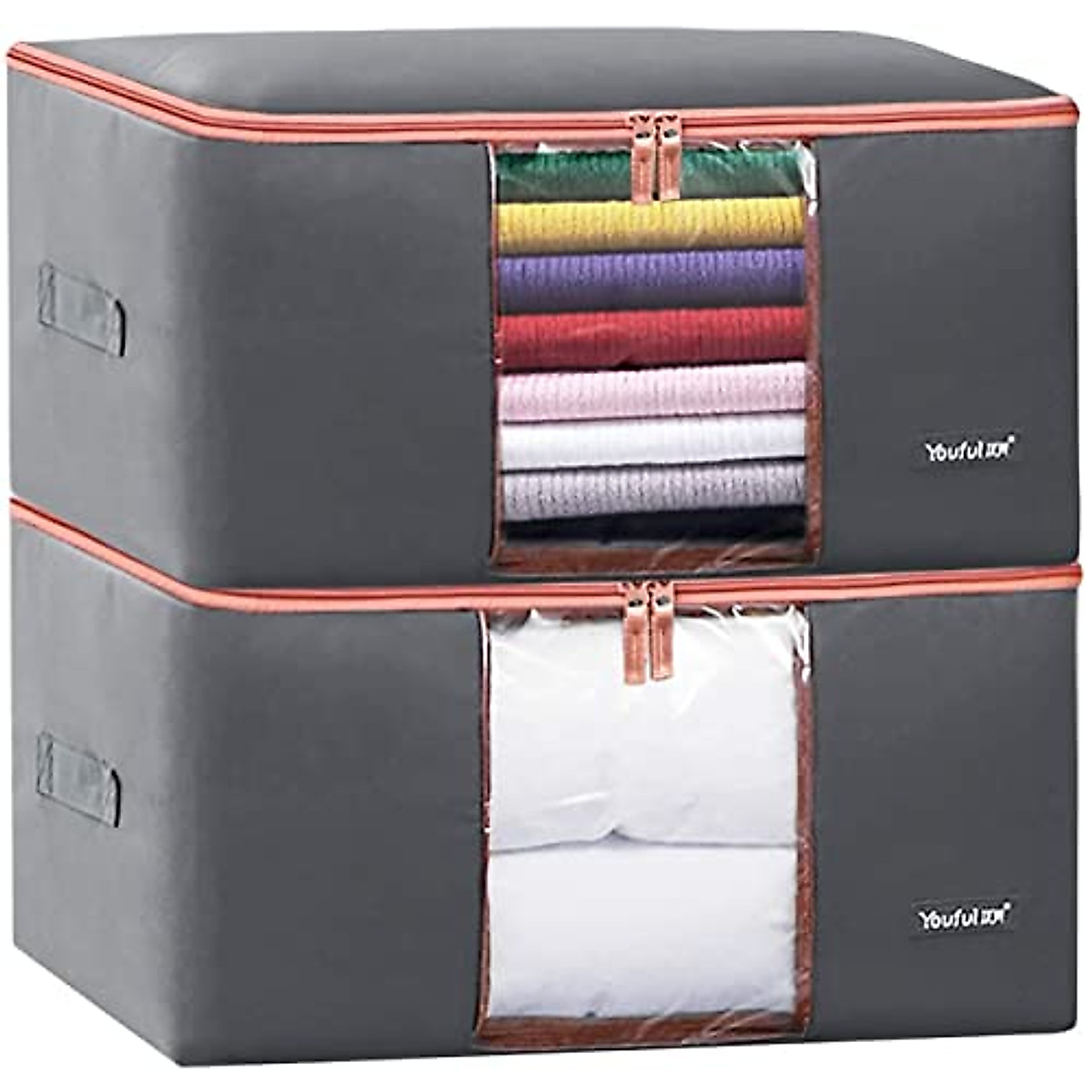 100L Waterproof Clothes Storage Bag 70L Waterproof Transparent Storage Bins