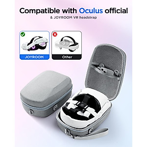 JOYROOM Carrying Case for Oculus Quest 2,Hard Carry Case Compatible with Meta/Oculus Quest 2 VR All-in-One VR Gaming Headset and Touch Controllers,Portable Protection Case for Travel and Home Storage