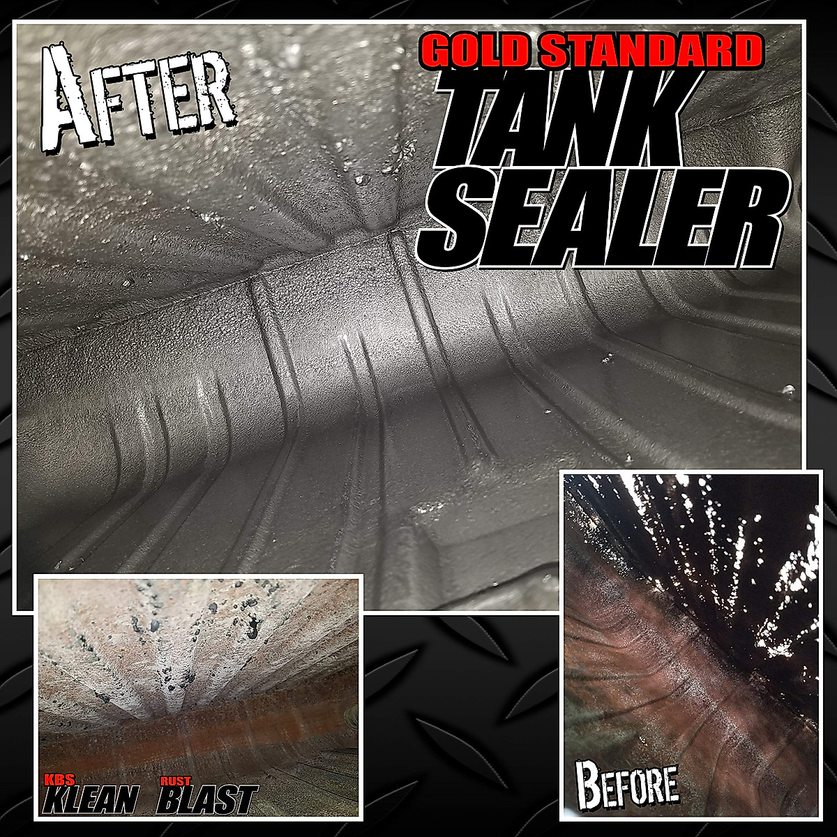 KBS Coatings 52050 Large Cycle Tank Sealer Kit, Seals Up to 12 Gallon Tank