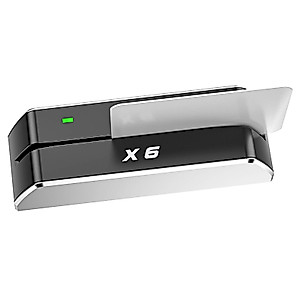 X6 BT Bluetooth Magnetic VIP Card Reader Writer USB 3 Tracks Swipe Encoder [Upgraded Version]