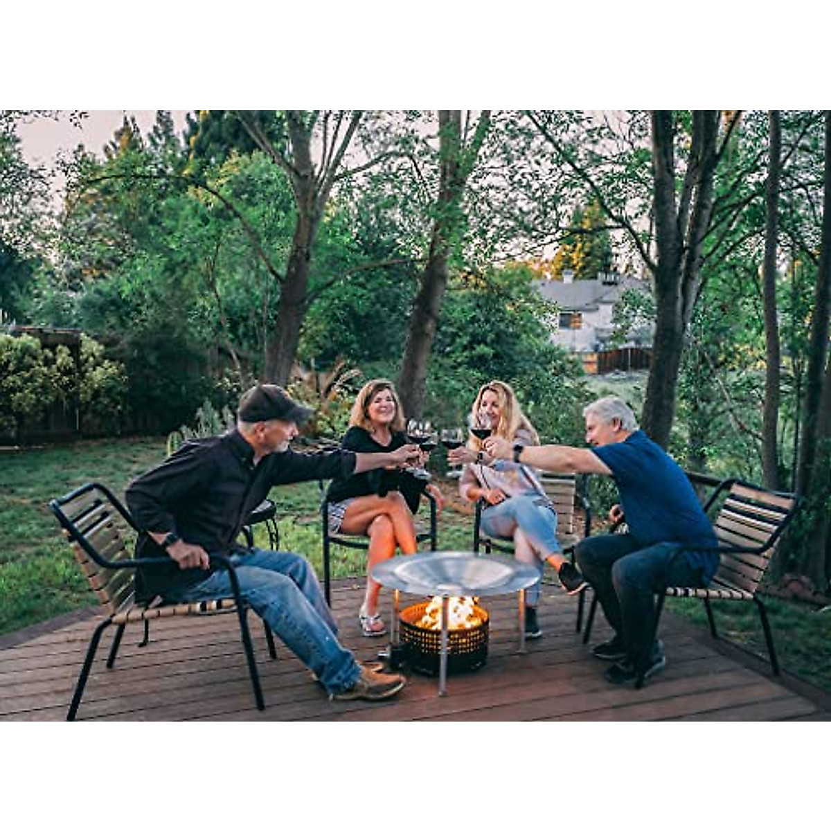 HeatSaver AL28 - Fire Pit Heat Deflector/Reflector and Cover