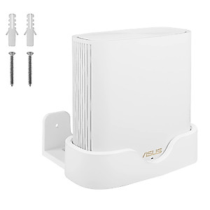 Wall Mount Holder for ASUS ZenWiFi Whole-Home Dual-Band Mesh WiFi 6 System XD6 (AX5400), Simple and Sturdy Wall Mount Holder Stand Bracket by HOLACA (White 1pack)