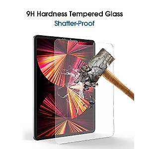amFilm PAPERed Glass Screen Protector compatible with iPad Pro 11 (2021), iPad Pro 11 (2019), iPad Air 4 (2020), 9H Paper-Matte Finish, Face ID, Apple Pencil 2nd Compatible, Tempered Glass, 1 Pack