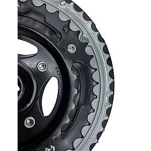 FOMAS MTB Crankset,Mountain Bike Crankset,9 Speed Square Taper crankset,Chain Ring Set,Speed crankset for Bicycle.170mm Crank Arm, Chainring Front Sprocket Suitable for 9/16" Pedal.