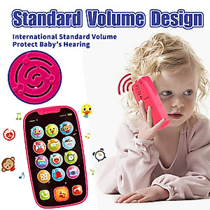 1 Year Old Girl Gifts Baby Toys 12-18 Months Interactive Learning Cell Phones Toy with Music Infant and Toddler, Toys for 1 Year Old Boy Gifts