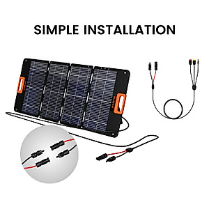 Nurzviy SolarEpoch 3-in-1 Solar Panel Connector Extension Cable Splitter, Compatible with Anderson Connector DC 8mm Adapter XT60 Female Connector