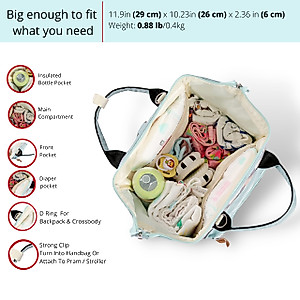 BunnyBoop Medium Small Baby Diaper Bag Backpack - Diaper Bags For Baby Girl Tote Diaper Bag Mini Diaper Bag Tote & Crossbody Baby Bag For Mom Bag | Baby Backpack Diaper Bags For Boys