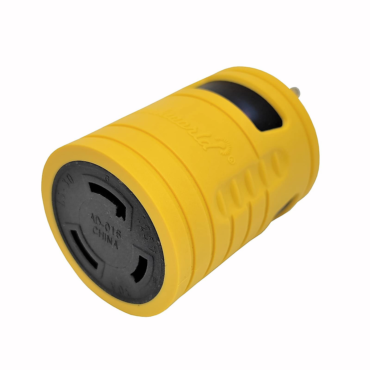 Parkworld 691753 Household Regular 15A Plug 5-15P to L5-30R Generator 3-Prong 30 AMP Locking Female Adapter