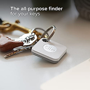 Tile Mate (2020) 1-pack - Bluetooth Tracker, Keys Finder and Item Locator for Keys, Bags and More; Water Resistant with 1 Year Replaceable Battery