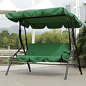 Keenso Outdoor Swing Cushions,Swing Cushion,3 Seat Waterproof Swing Seat Cover Swing Chair Cover for Patio Courtyard Garden 60 x 20 x20in