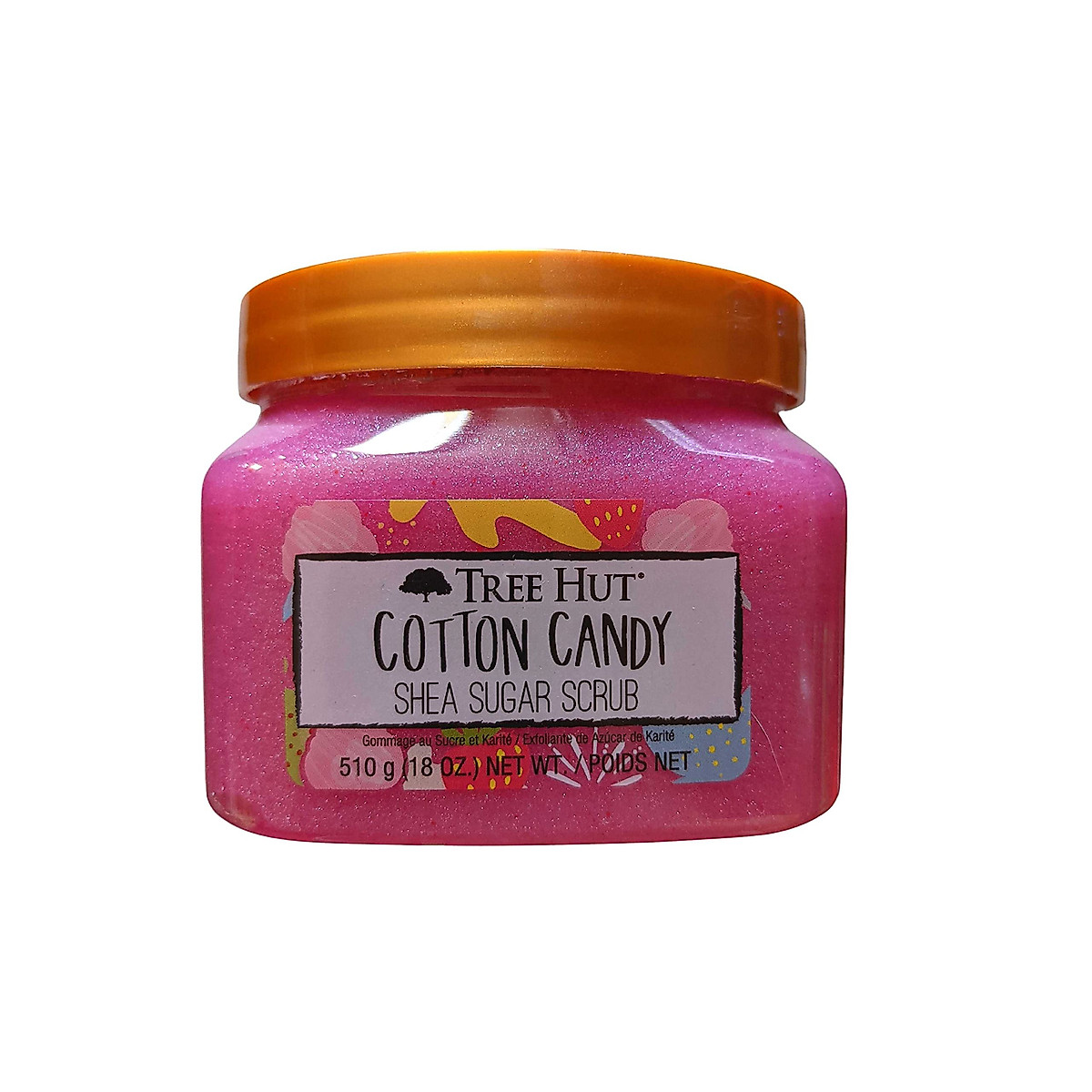 Tree Hut Cotton Candy Shea Sugar Scrub 18 Oz! Formulated With Real Sugar, Certified Shea Butter And Strawberry Extract! Exfoliating Body Scrub That Leaves Skin Feeling Soft And Smooth! (Cotton Candy)