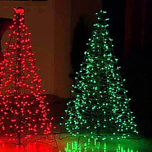 Dazzle Bright St. Patrick's Day String Lights, 100 LED 33FT Waterproof Connectable String Lights, 120V UL Certified Christmas Decorations for Garden Yard Indoor Outdoor (Green)