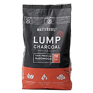 Masterbuilt MB20091621 Lump Charcoal 16 Pound, Black
