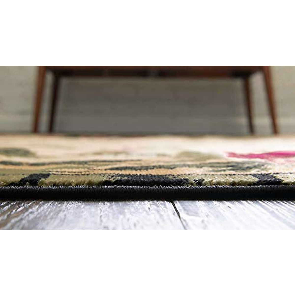 Unique Loom Barnyard Collection French Country Inspired Cottage Rooster Design Area Rug (3' 3 x 5' 3 Oval, Ivory/Olive)