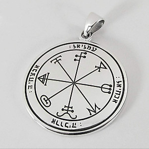Moonlight Mysteries Sterling Silver Third Pentacle of Saturn Talisman for Evocation and Power