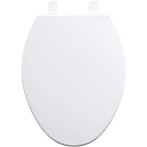 Kohler K-4774-0 Brevia Elongated White Toilet Seatwith Quick-Release Hinges And Quick-Attach Hardware For Easy Clean