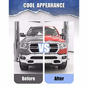 MEPARERI Ram 1500 Front Tow Hooks with Bumper Bezels Fit for 2019-2023 Dodge Ram 1500 Replace#82215268AB 68272944AB 68272945AB