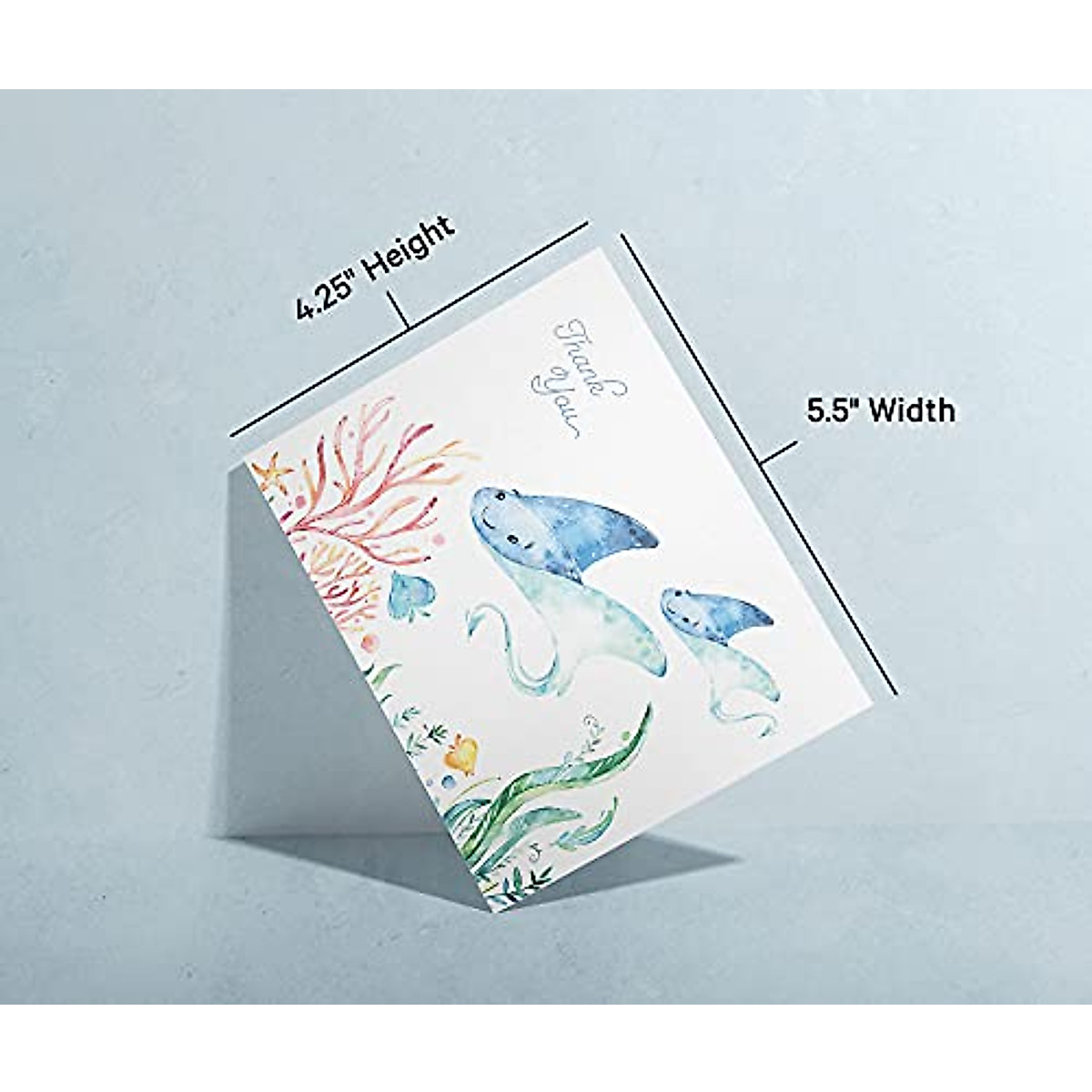 Twigs Baby Shower Thank You Cards - 12 Set - Thick, Blank Greeting Card Assortment With Envelopes - 5.5 x 4.25 In. All Occasion Stationery Paper - Made In USA