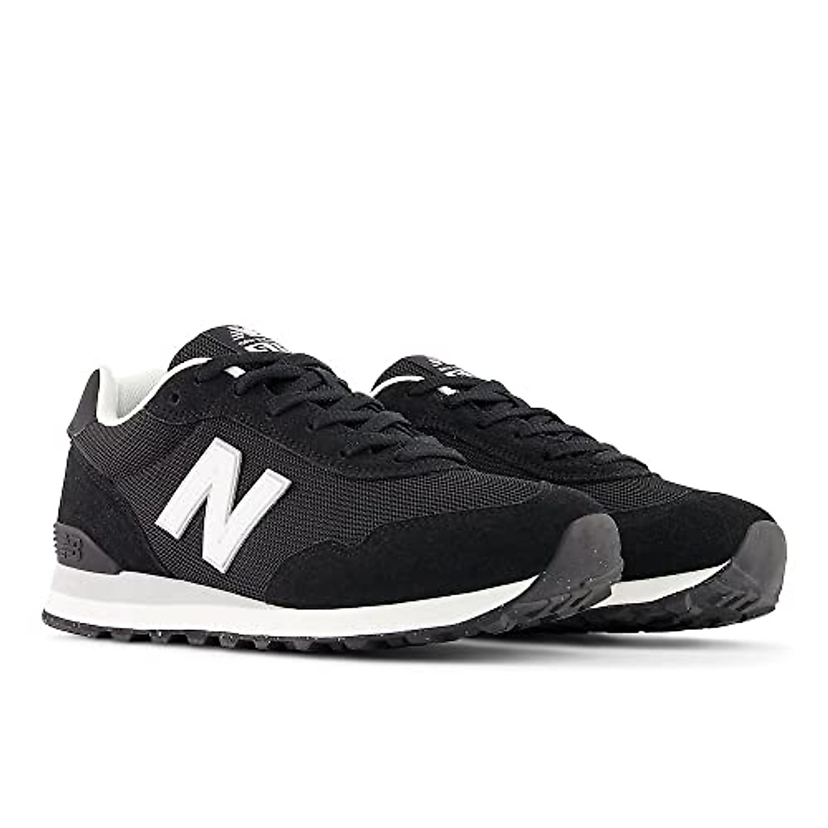 New Balance Men's 515 V3 Sneaker, Black/White/Aluminum Grey, 10