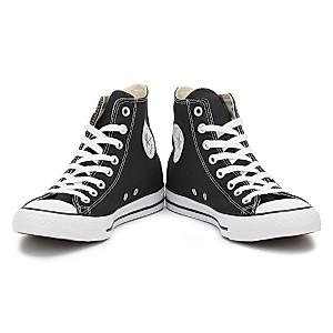 Converse Clothing & Apparel Chuck Taylor All Star Canvas High Top Sneaker, Black/White, 11 Women/9 Men