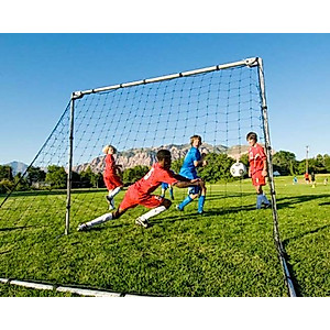 Lifetime 90046 Soccer Goal with Adjustable Height and Width, 7' x 5',Black