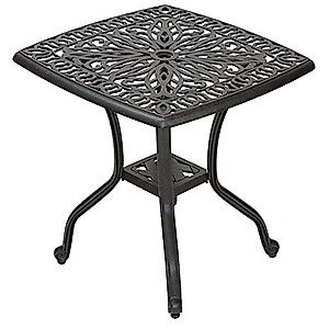 theWorldofpatio Elizabeth Cast Aluminum Powder Coated 9pc Outdoor Patio Sofa Deep Seating Chat Set - Antique Bronze