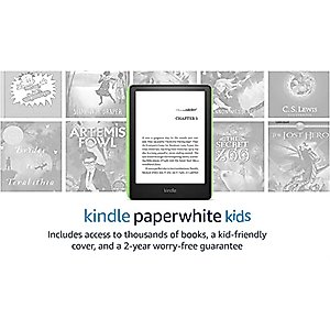Kindle Paperwhite Kids (8 GB) – Made for reading - access thousands of books with Amazon Kids+, 2-year worry-free guarantee