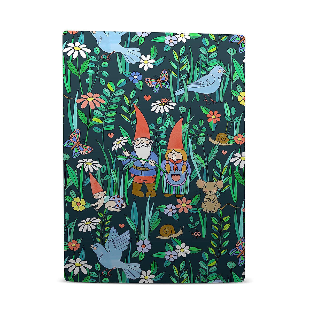 Head Case Designs Officially Licensed Micklyn Le Feuvre Gnome Family Love Art Mix Vinyl Faceplate Sticker Gaming Skin Case Cover Compatible with Sony Playstation 5 PS5 Digital Edition Console