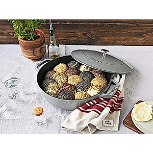 STAUB Cast Iron Chistera, Graphite-Grey, 28 cm
