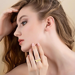 Cremation Jewelry Urn Ring for Ashes Infinity Crystal Memorial Ring for Human Dog Cat Ashes Stainless Steel Keepsake Ring for Women(Gold 10)