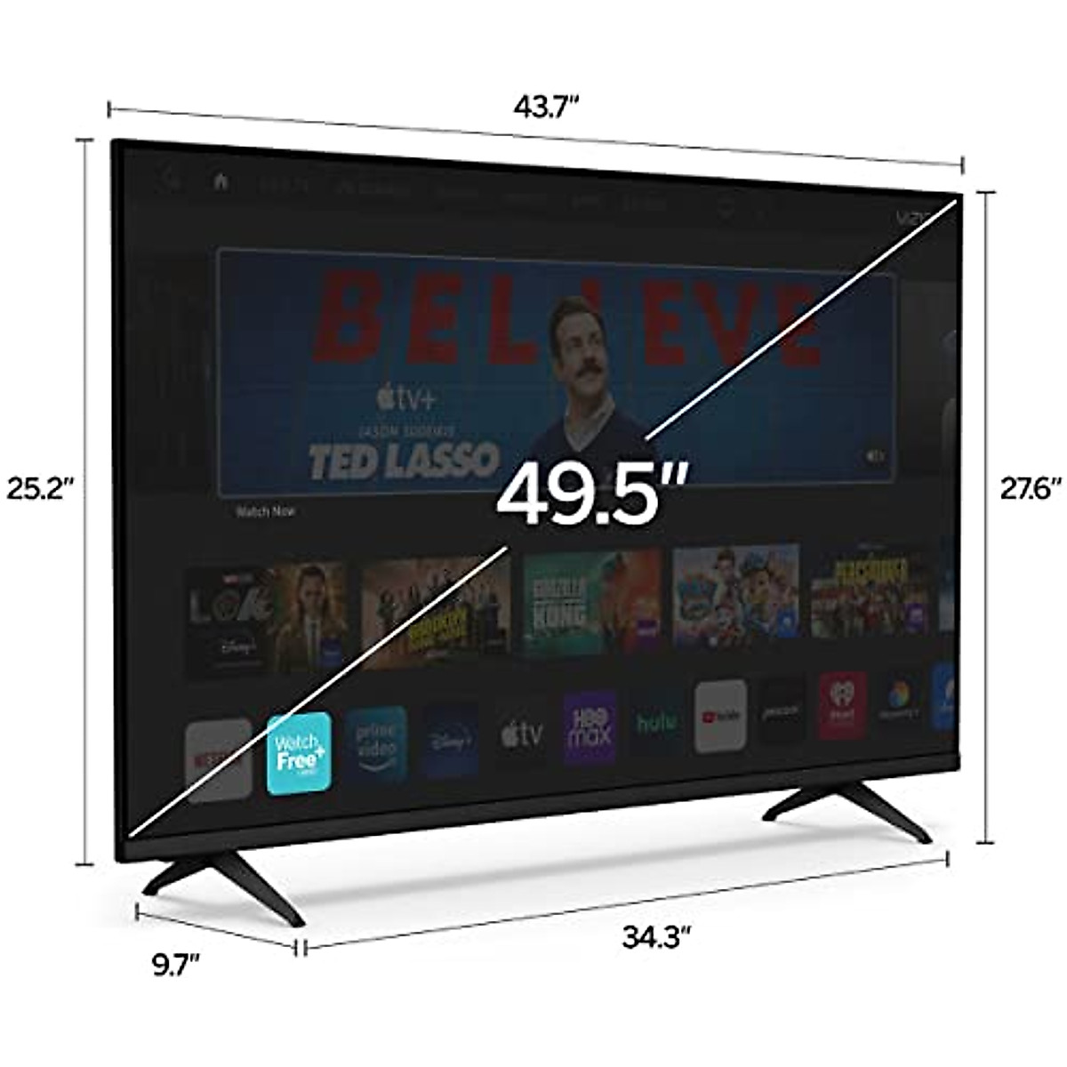 VIZIO 50" Class V-Series - V505M-K09 - 4K Ultra HD - Smart TV WiFi 6E Tri-Band - Gaming - AMD FreeSync & VRR Dolby Vision - HDR/HDR10+ Bluetooth Capable - IQ Active Processor - Voice Remote