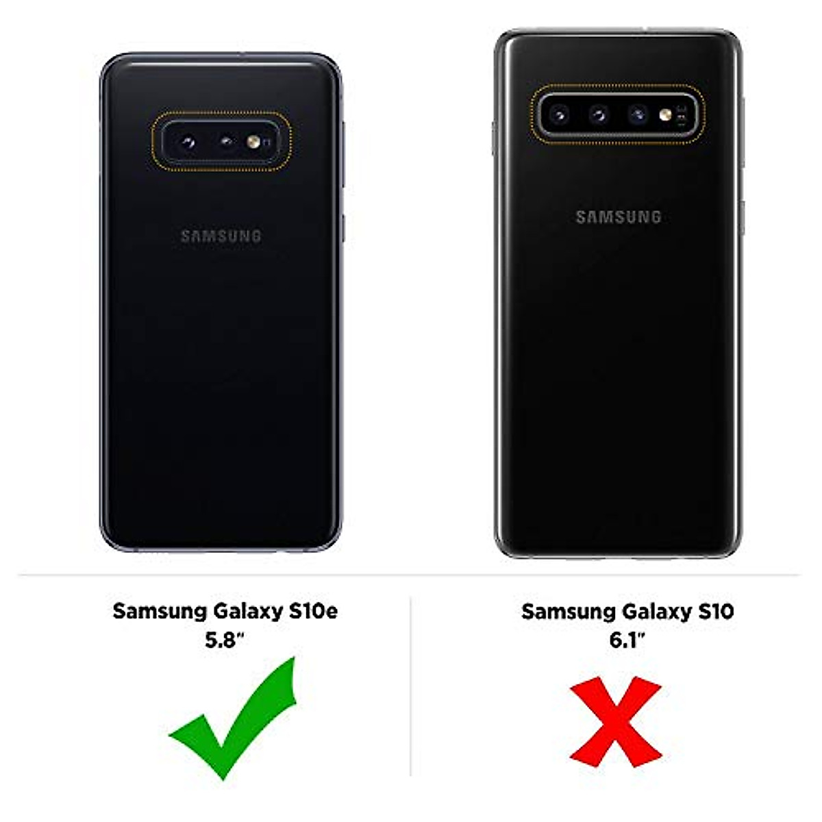 EasyAcc Phone Case for Samsung Galaxy S10e [Support Wireless Charging], Matte Black Slim TPU 5.8 Inch Cases Finish Profile Soft Thin Back Protective Cover Compatible with Samsung Galaxy S10e 5.8