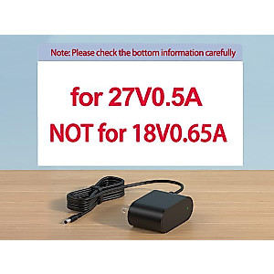 VHBW 27V Massage Gun Charger for Sharper Image Powerboost 1011666 1013002 1012667 1014747 1014392 1013983 1013985Deep Tissue Cordless Massager Gun Power Cord 6FT (Not for 18V Massage Gun)