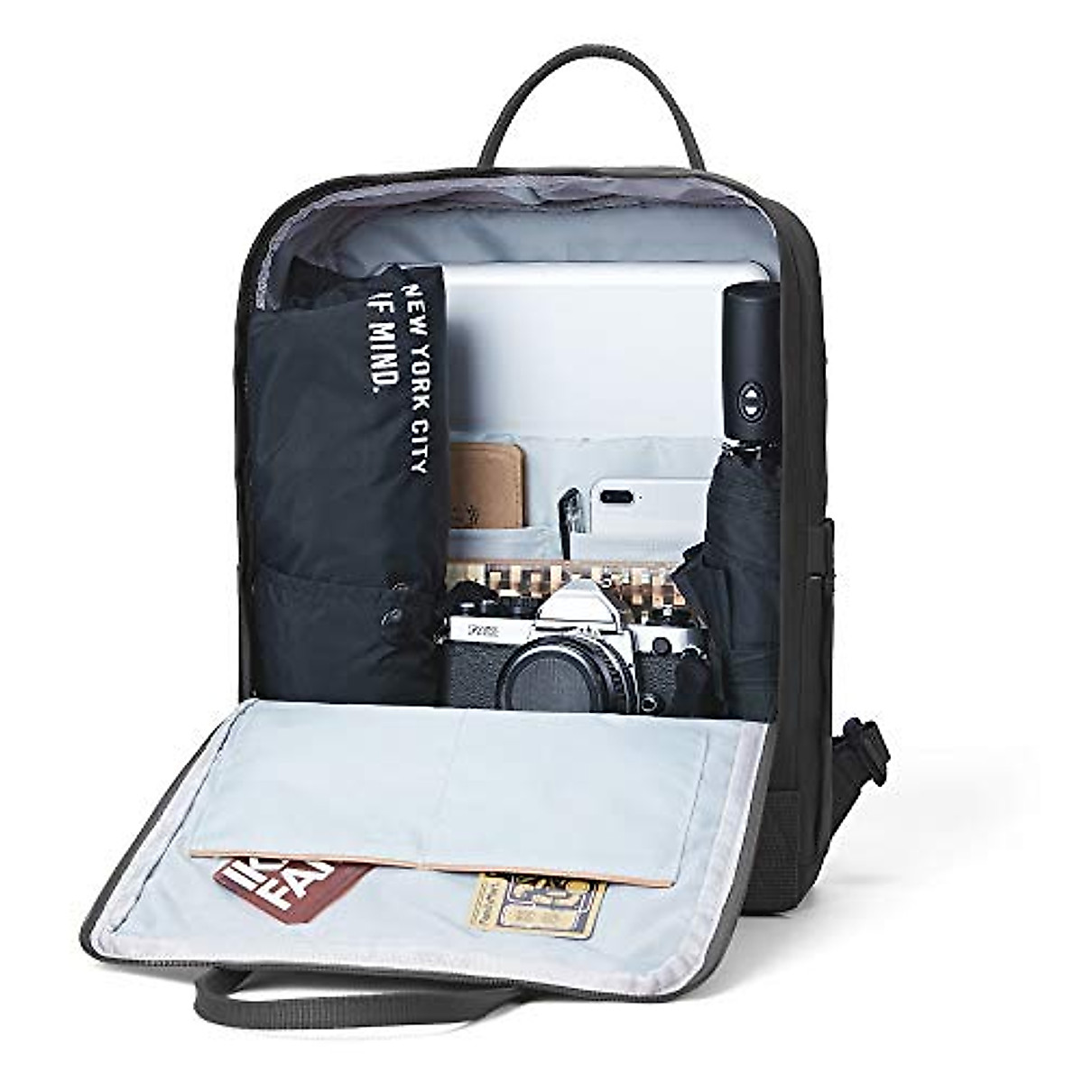 KALIDI Casual Backpack for Women, 15 Inches Laptop Classic Backpack Camping Rucksack Travel Outdoor Daypack College Bag, Black