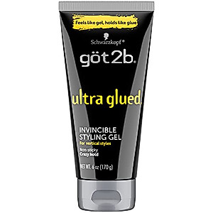 Got2B Ultra Glued Invincible Styling Gel 2 - 6 oz tubes + 1 Travel 1.25 oz tube