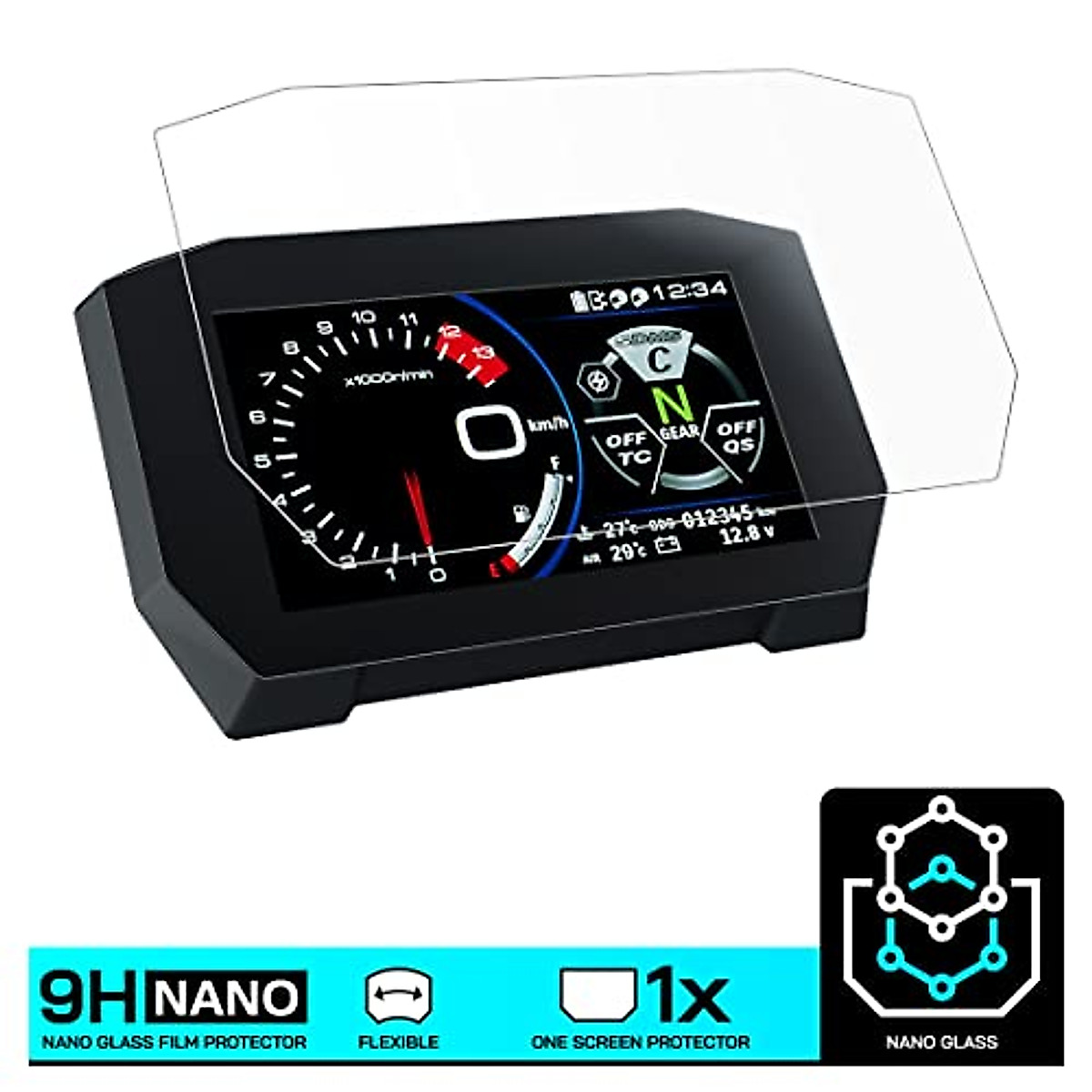 Speedo Angels NANO GLASS Dashboard Screen Protector for GSX-S1000GT (2022-)
